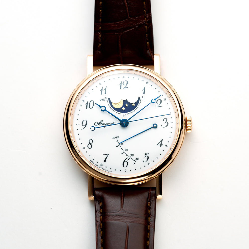 Pre-Owned Breguet Classique, Rose Gold, White Dial, 7787BR & Onaro