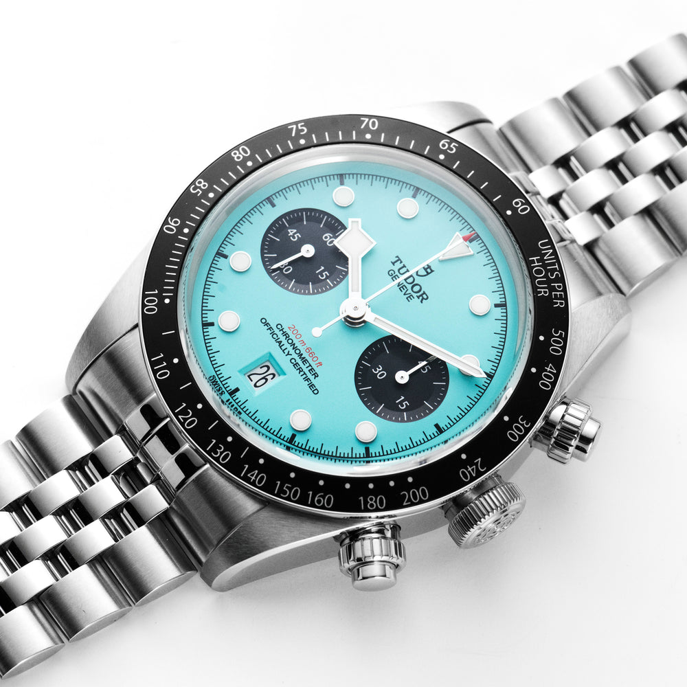 Tudor Black Bay Chrono, 79360N-0024, Turquoise dial, Stainless Steel ...
