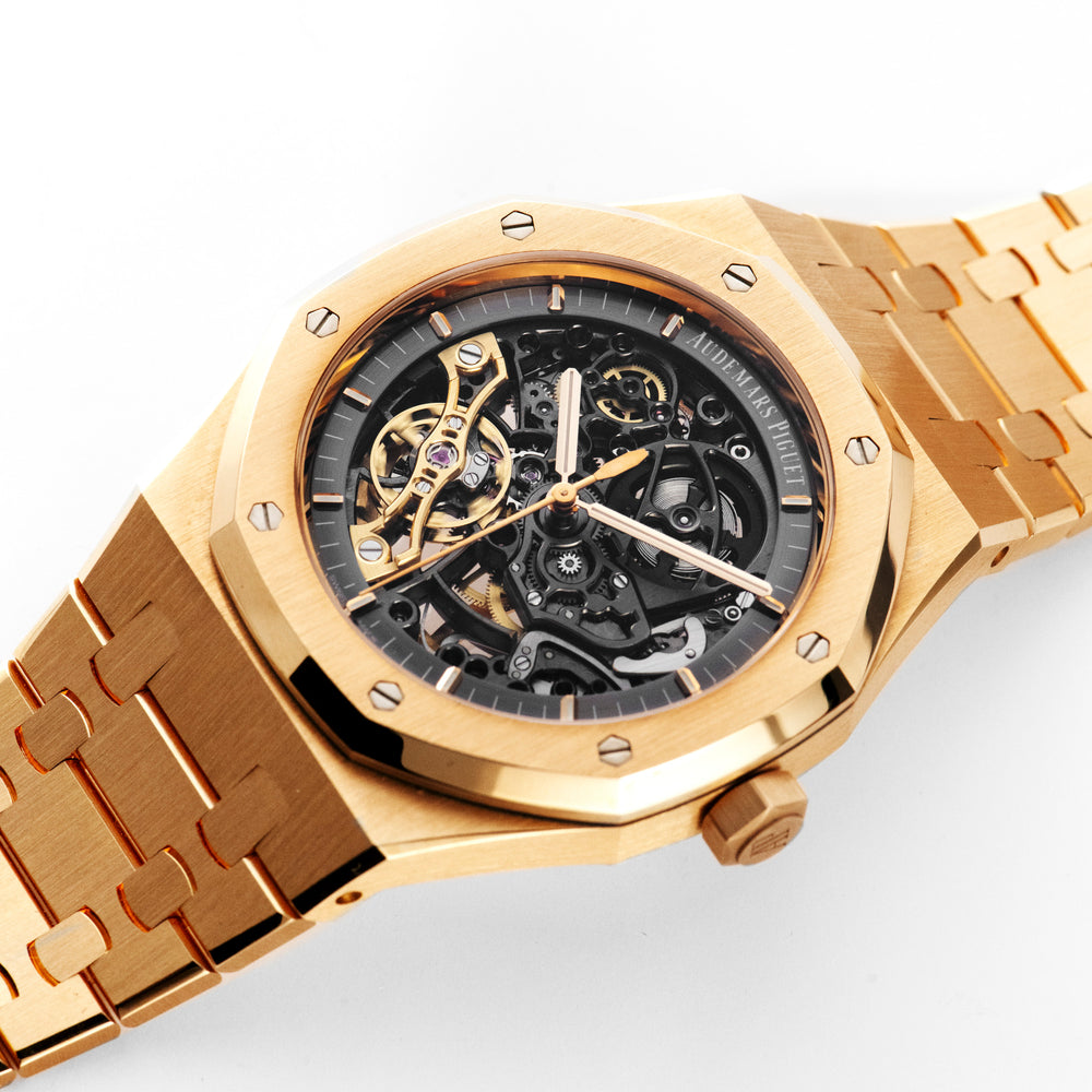 Audemars Piguet Royal Oak Skeleton, 15407OR.OO.1220OR.01, Rose Gold ...