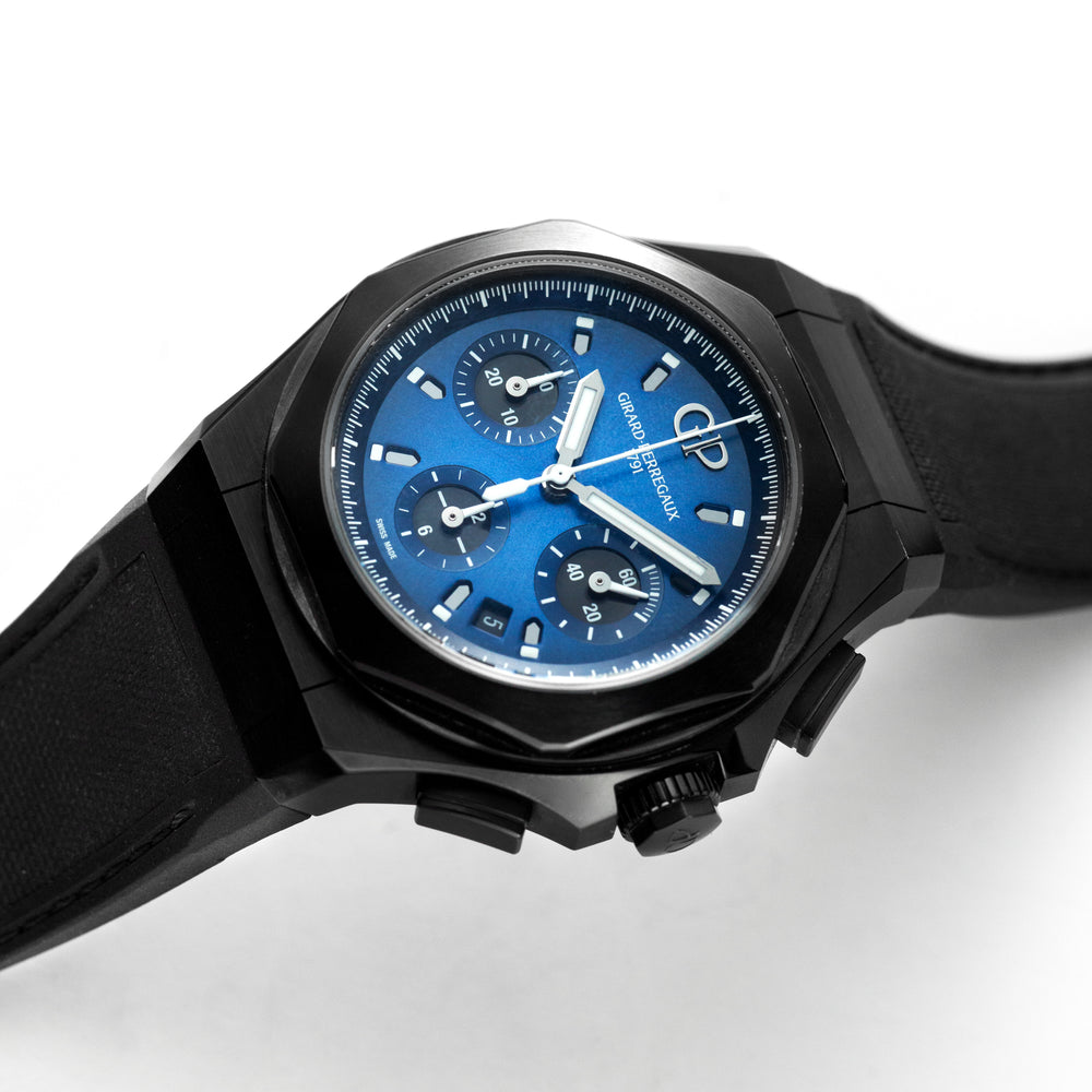 Girard-Perregaux Laureato, 81060-21-491-FH6A, Titanium PVD & Onaro