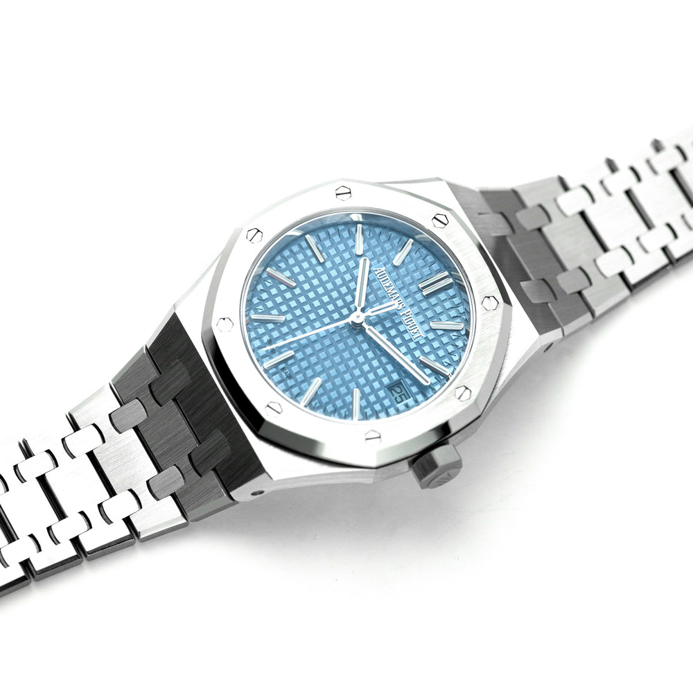 Pre-Owned Audemars Piguet Royal Oak, 15550ST 37mm, Ice Blue Dial ...